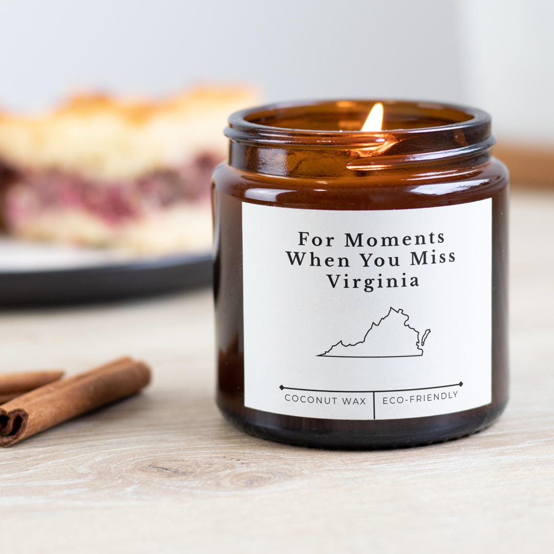 When You Miss Virginia Candle | State Pride Gift | Coconut Wax Jar ...
