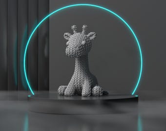 3D Printable Baby Giraffe STL File: Safari Nursery Decor - Etsy