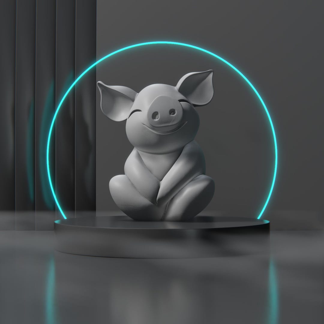 Smiling Piglet - STL - Digital File Only - Etsy