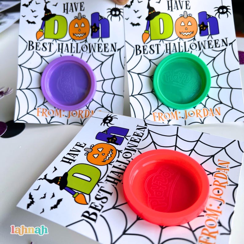 Halloween Play-doh Favor – Kids Trick-or-treat Giveaway – Non-candy ...