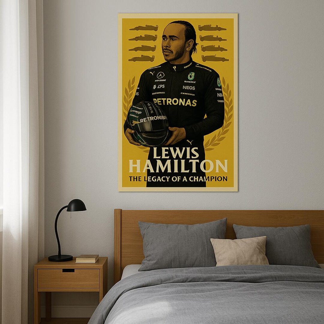 Lewis Hamilton - Legacy of A Champion - Printable Poster - Etsy