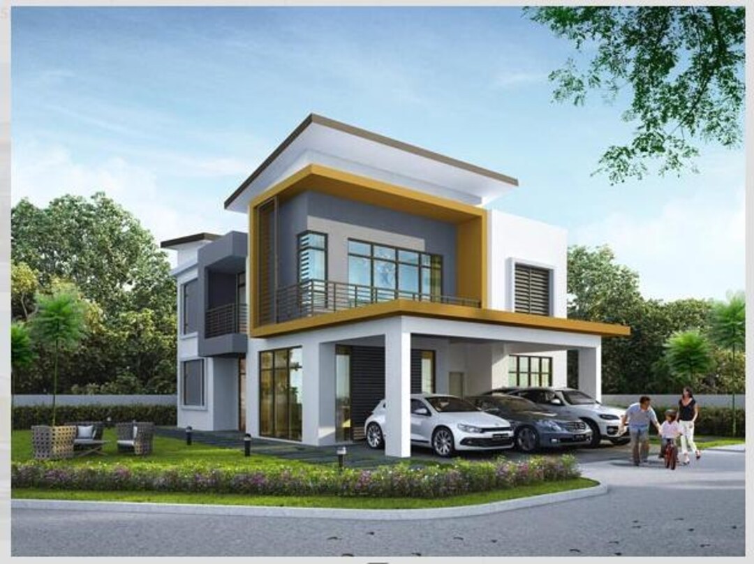 3D Double Storey Modern Concept - Etsy