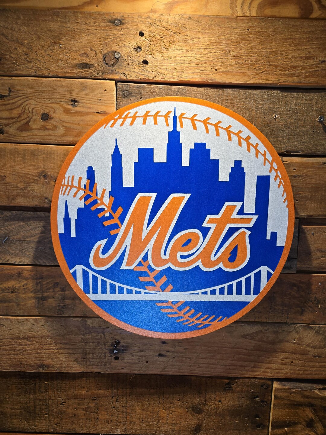 New York Mets 15x15 Wall Decor in Stock Same Day Shipping - Etsy