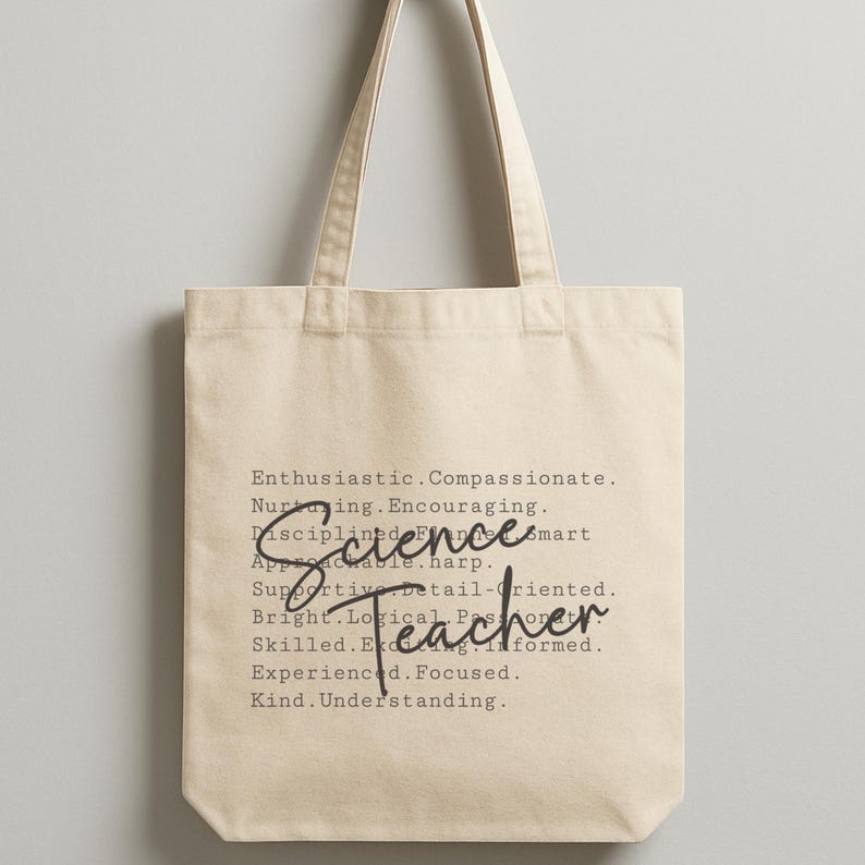 Science Teacher Tote Bag, Teacher Appreciation Gift, STEM Educator ...