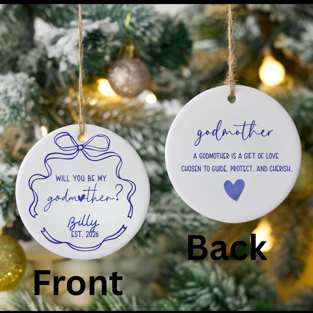 Will You Be My Godmother Ornament, Godmother Proposal Gift, Godmother ...