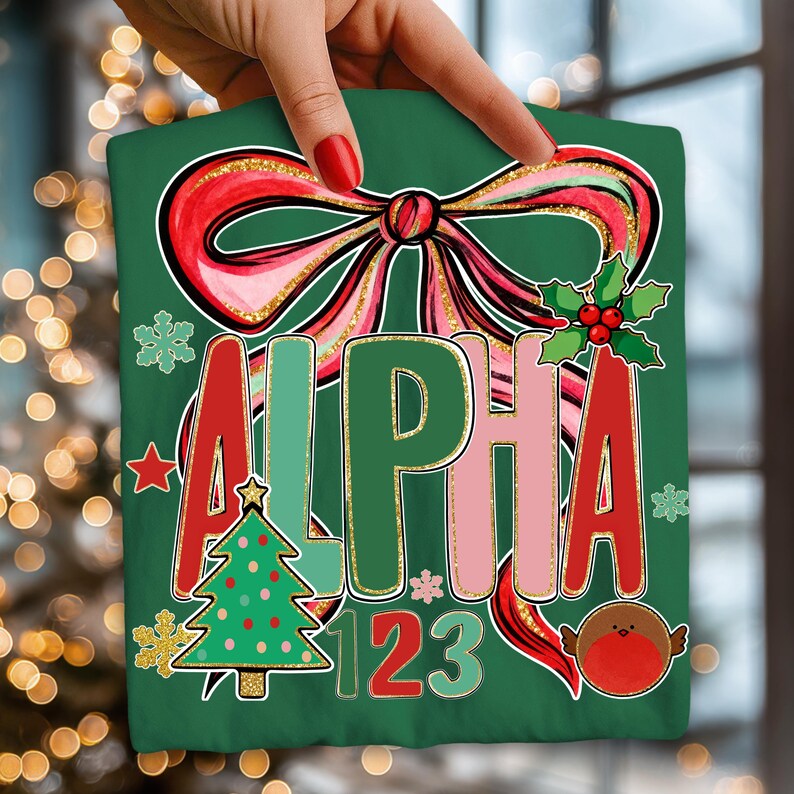 Christmas Letters PNG Bundle, Xmas Clipart Alphabet, Printable Holiday ...