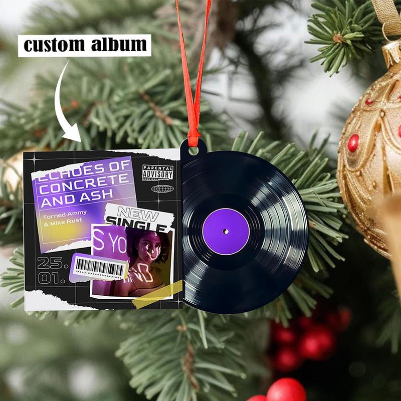 Vinyl Record Christmas Ornament - Etsy