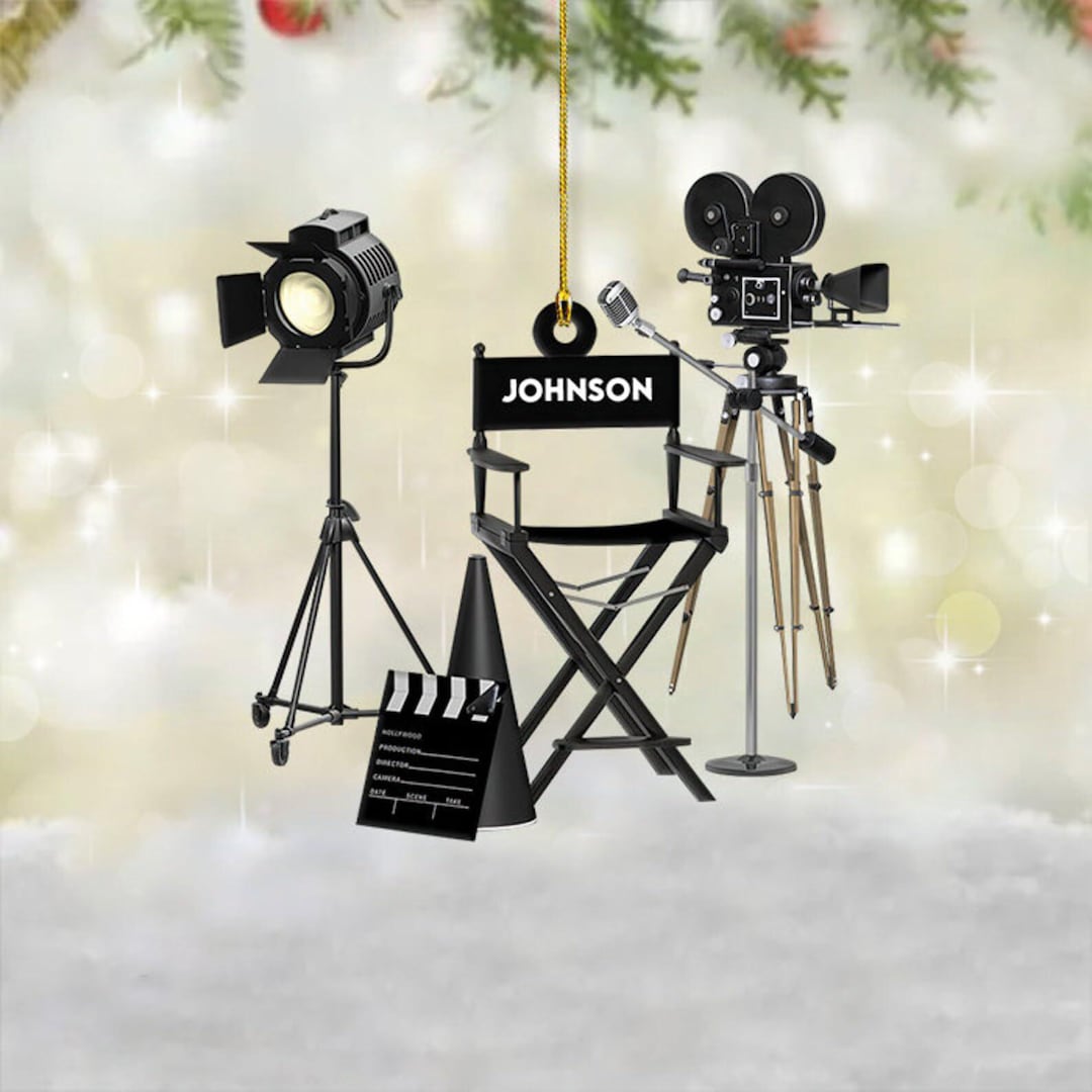 Personalized Movie Clapper Board Ornament: Custom Film Slate, Director ...