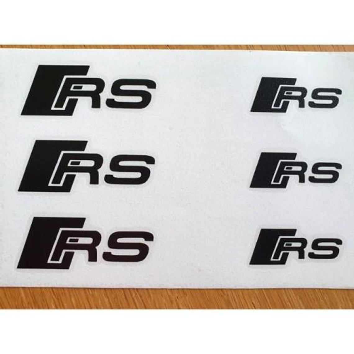 8pcs Audi Rs Decals: for Pillar, Car Window Door Bumper Brake Caliper ...