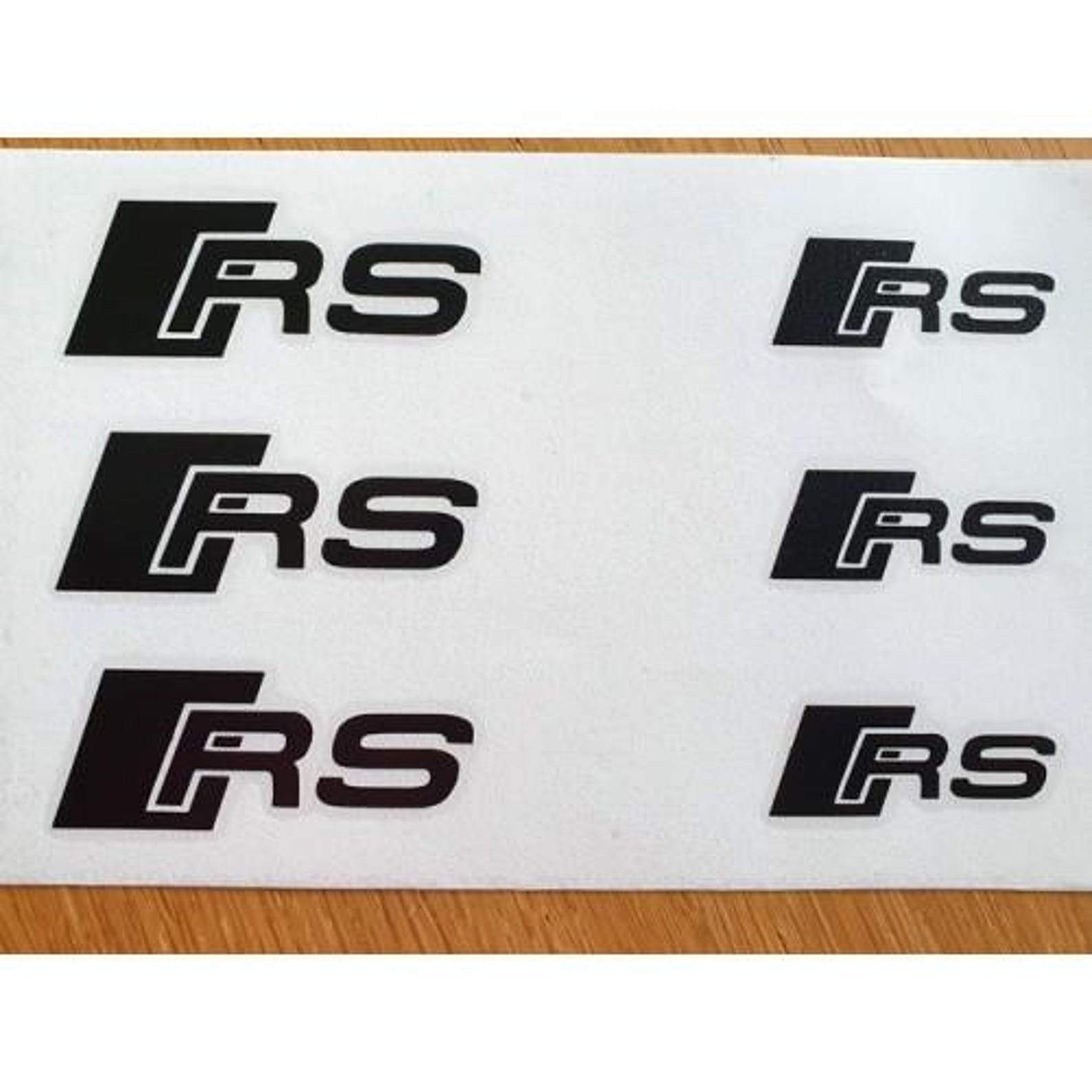 8pcs Audi Rs Decals: for Pillar, Car Window Door Bumper Brake Caliper ...