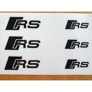 8pcs Audi Rs Decals: for Pillar, Car Window Door Bumper Brake Caliper ...