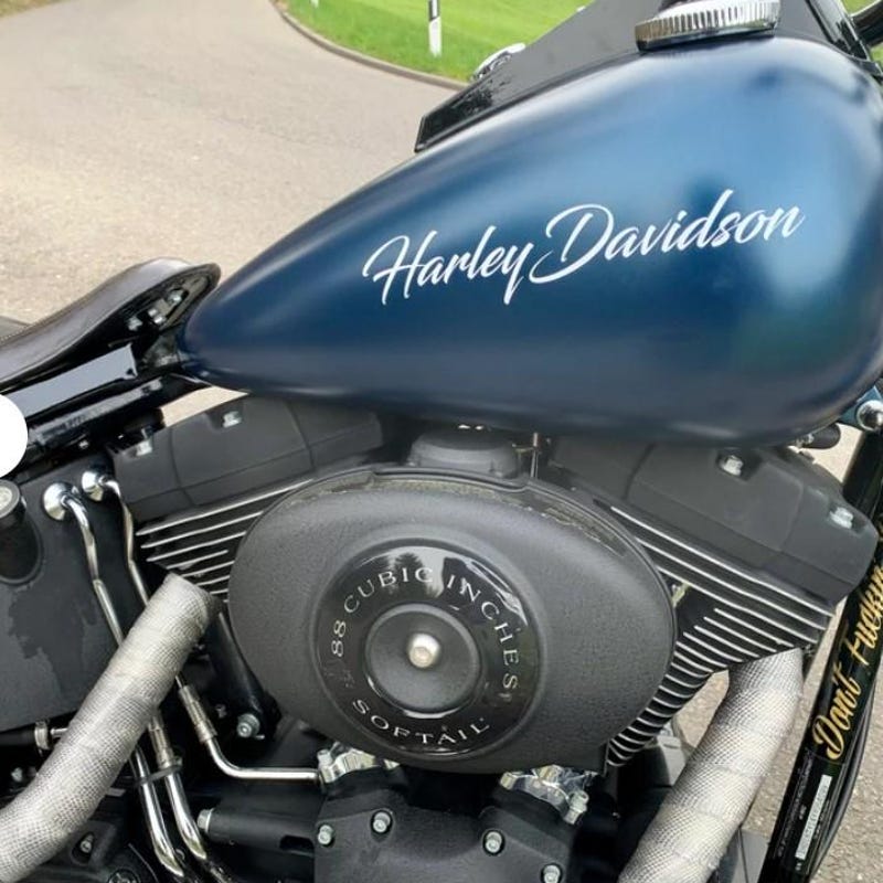 Harley Tank Decals Gold - Etsy