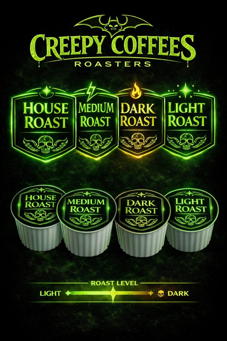 Creepy Coffees House Roast K-cup Pods – Medium Roast, Horror Themed ...