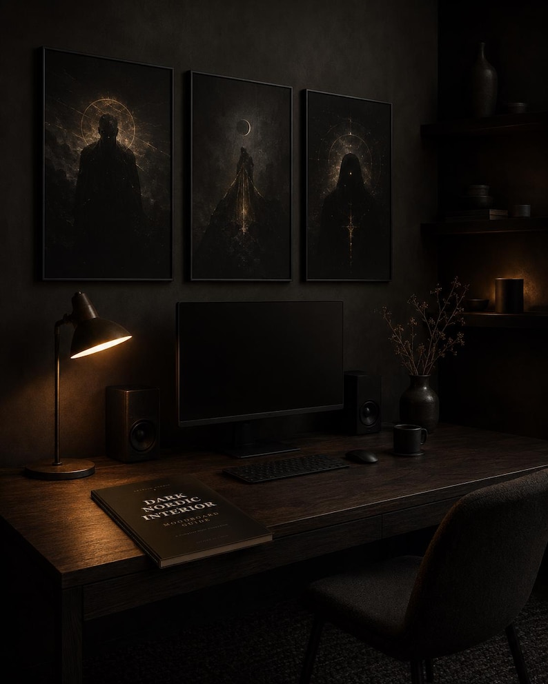 Dark Nordic Interior Design Guide – Scandinavian Home Decor Moodboard ...