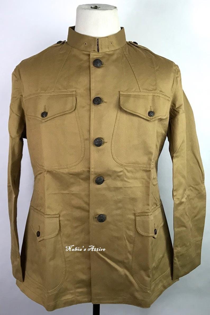 WW1 US Army Jacket, M1912 Summer Cotton Tunic, US Military Jacket, US ...