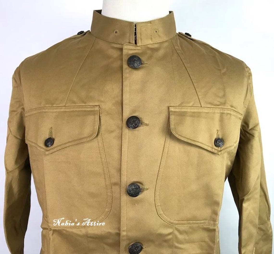 WW1 US Army Jacket, M1912 Summer Cotton Tunic, US Military Jacket, US ...