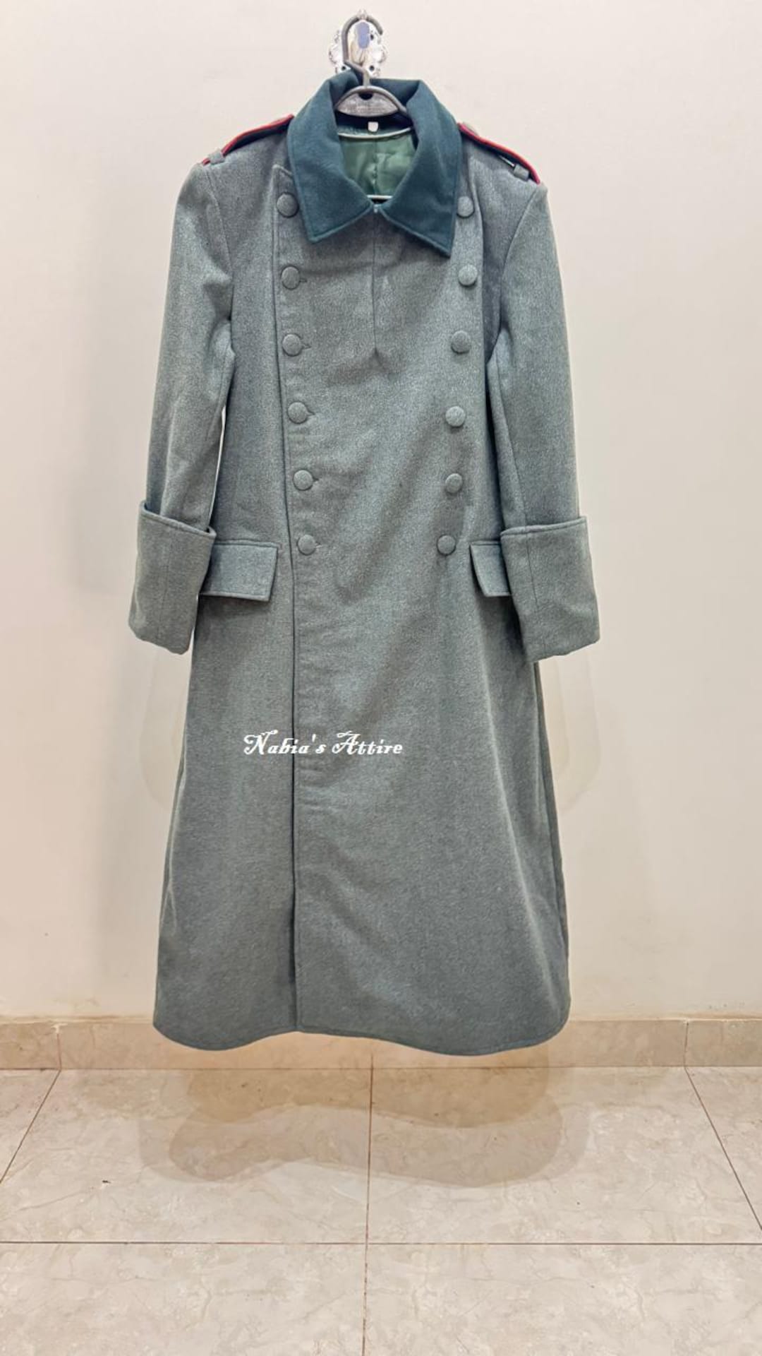 WW2 Military Overcoat, British Army Wool Overcoat, Men's Wool Long Coat ...