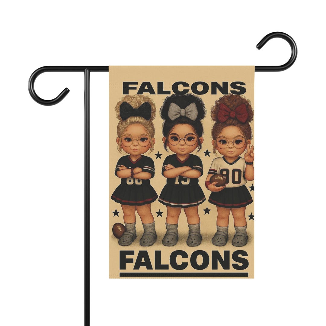 Falcons Girl Garden Banner | Cheerful Sports Decor - Etsy