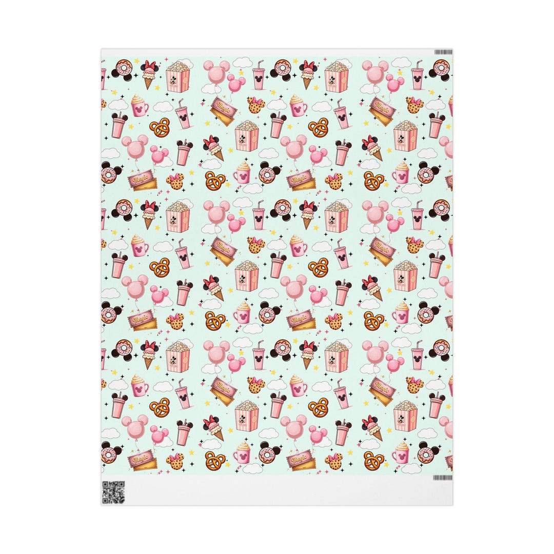 Wrapping Paper, Disney Colorful Birthday Gift Wrap for Parties ...
