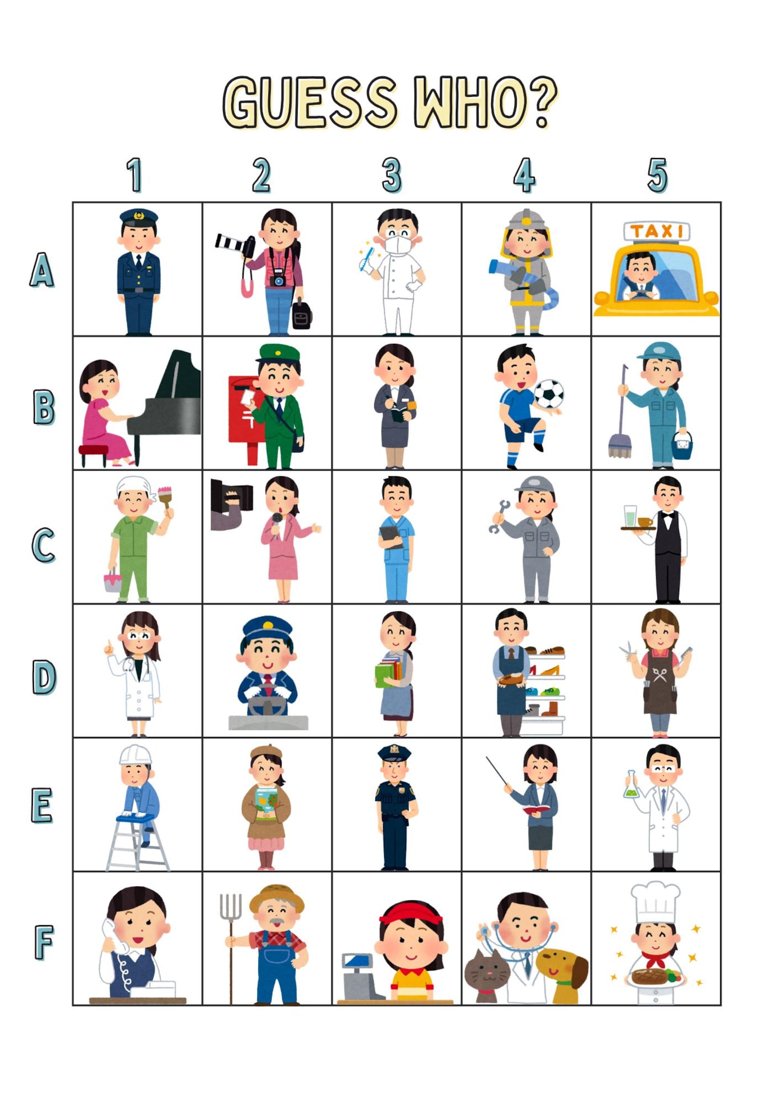 ¿Quién es quién? - Edición de profesiones - Etsy España