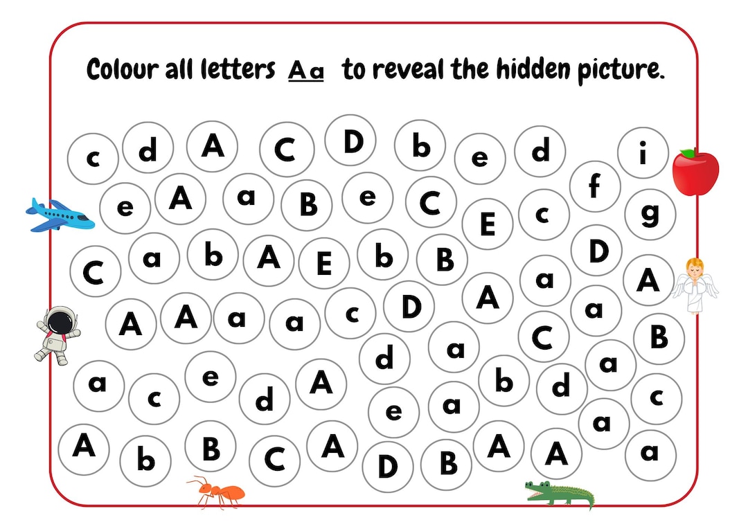 Letter Hunt A-Z - Etsy
