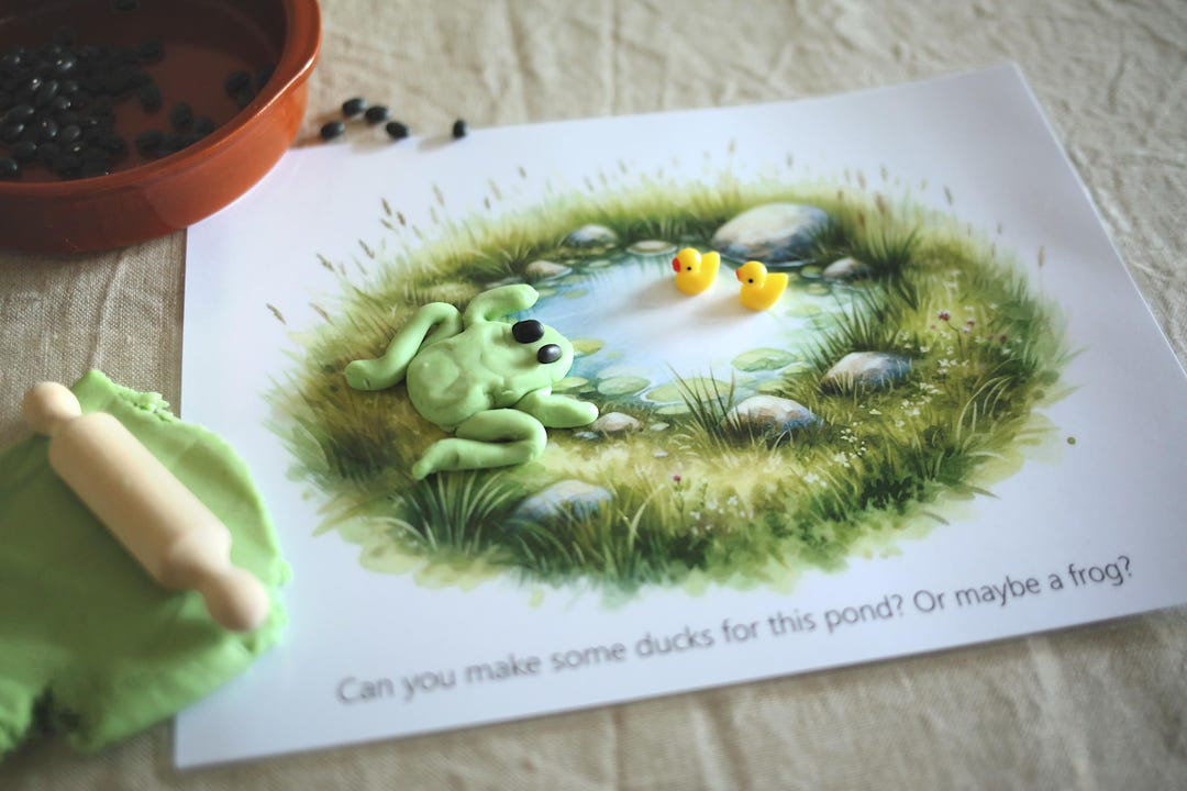 On the Farm Playdough Mats (set of 5) | Print at Home | Morning Basket ...