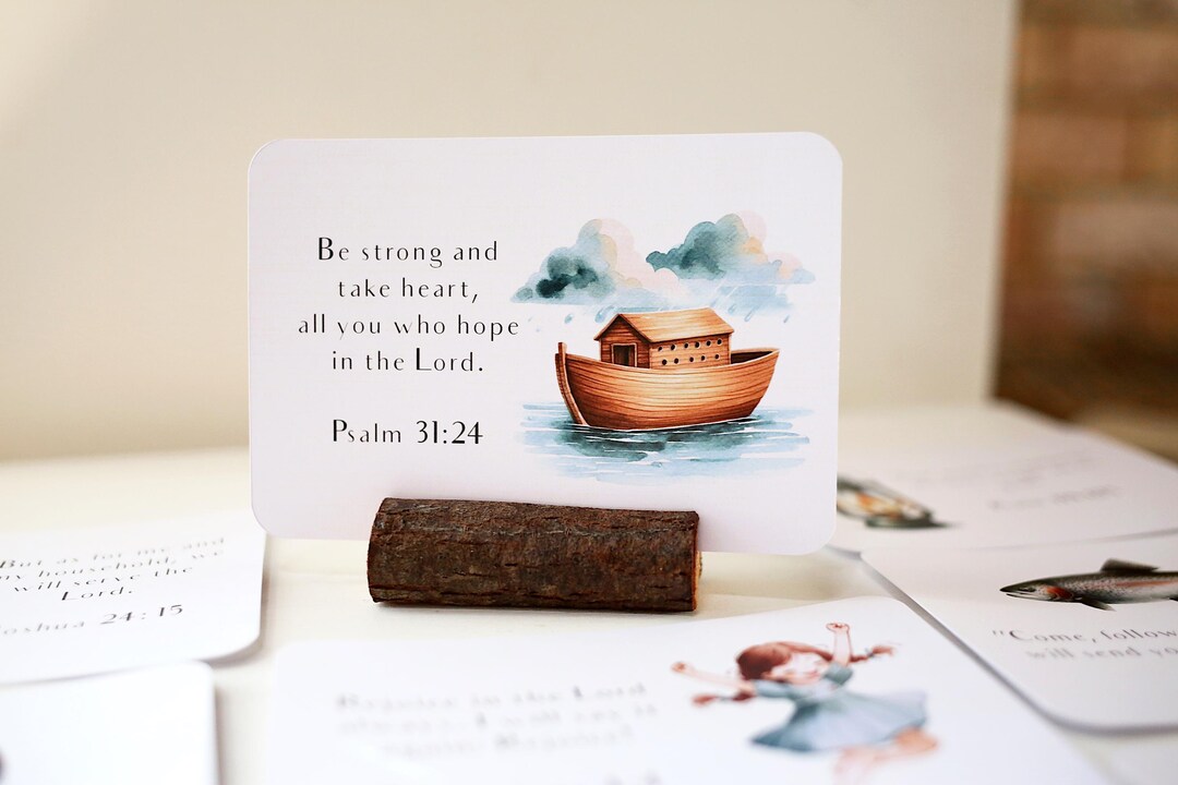 52 NIV Bible Memory Verse Flashcards for Kids for A Year of Scripture ...