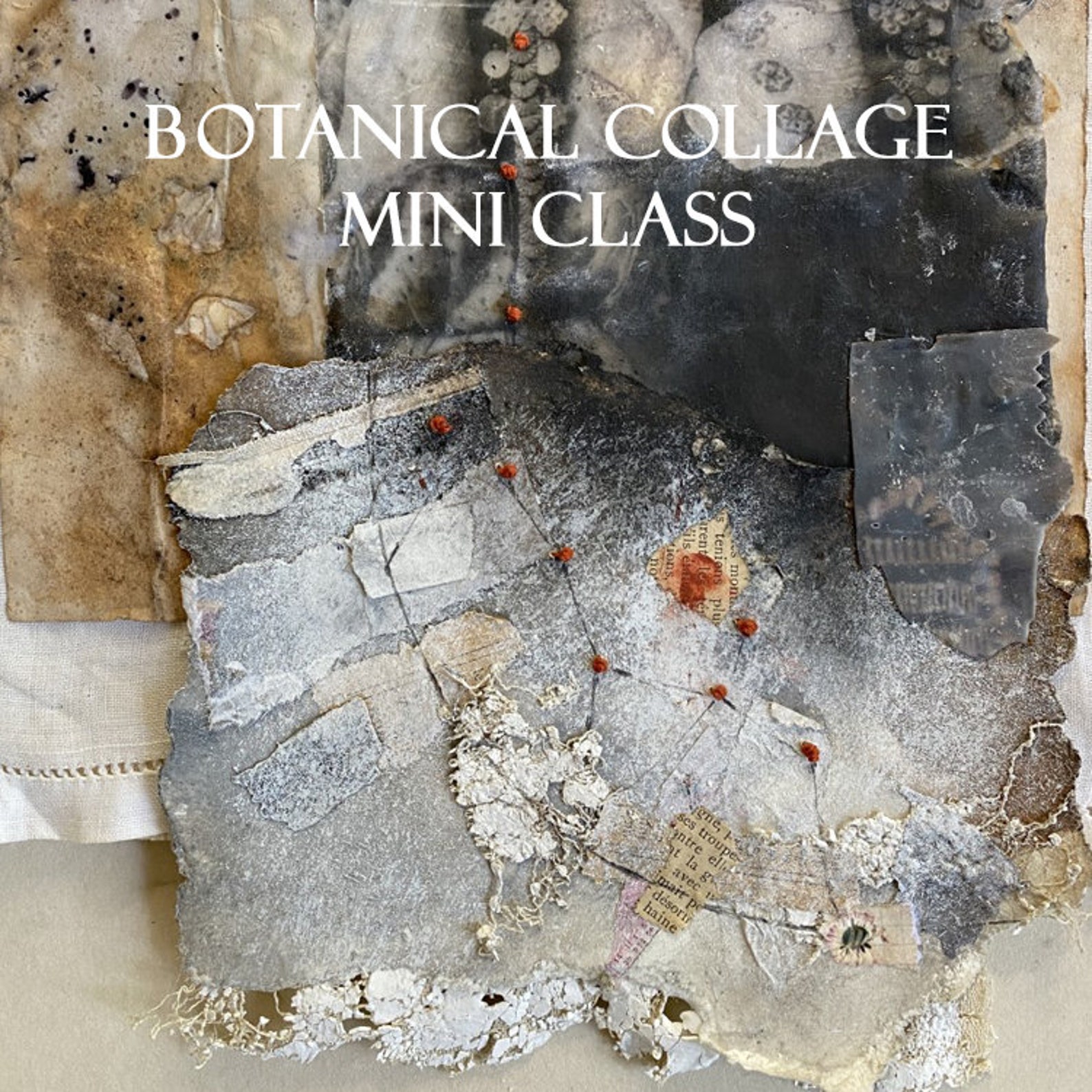 Botanical Collage Mini Class - Etsy