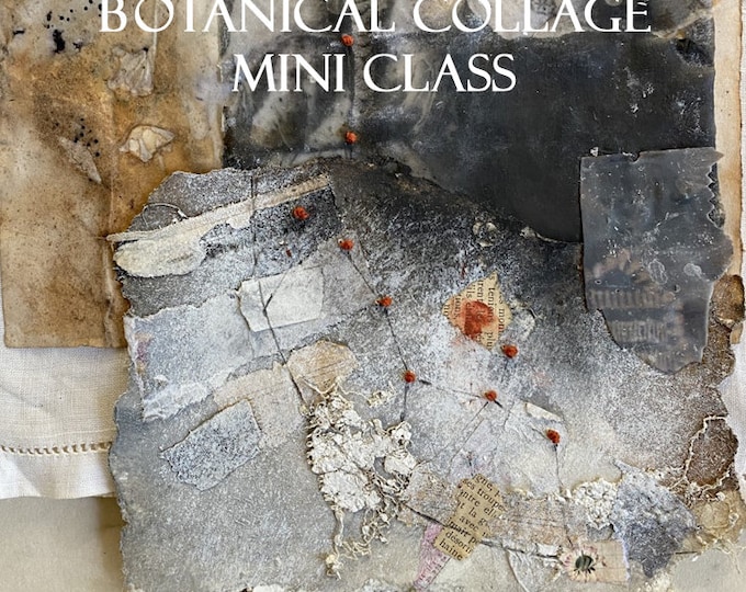 Botanical Collage Mini Class - Etsy