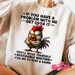 Funny Angry Chicken PNG | Attitude Quote Sublimation Design | Get Over ...