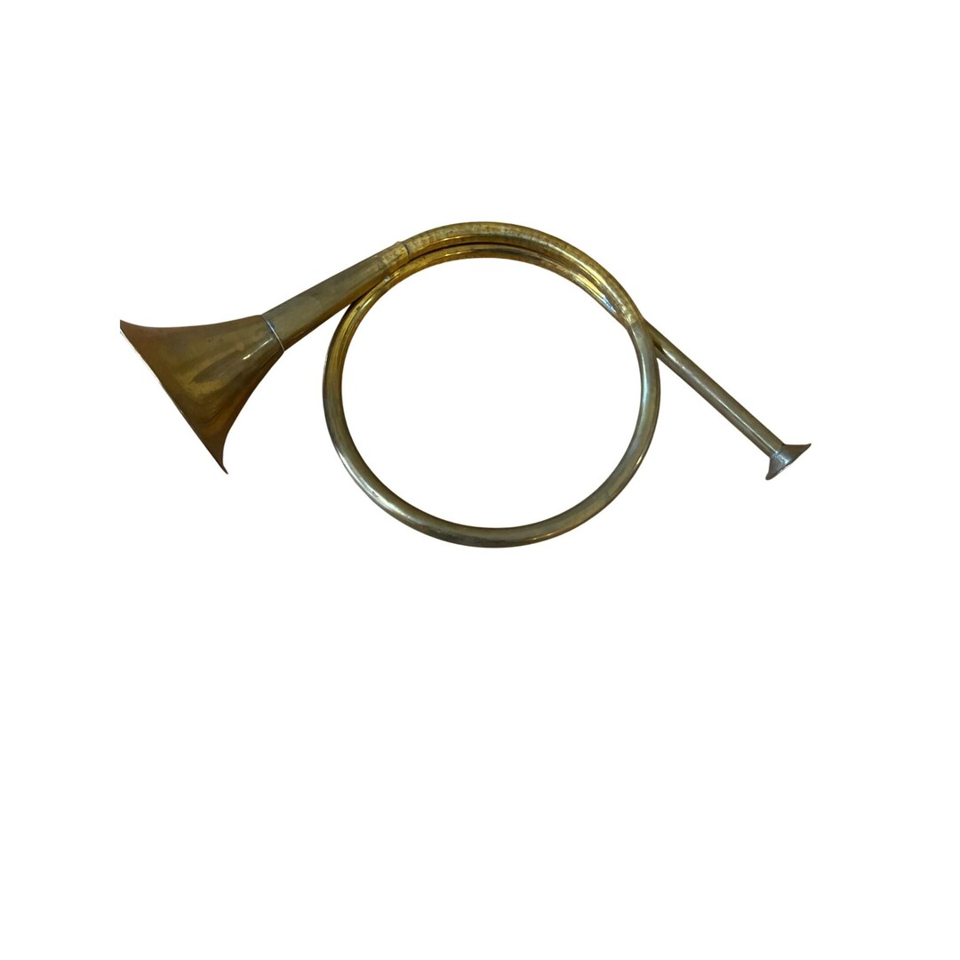 Vintage Horn Brass Bugle Hunting French Decoration Wall Decor Christmas ...