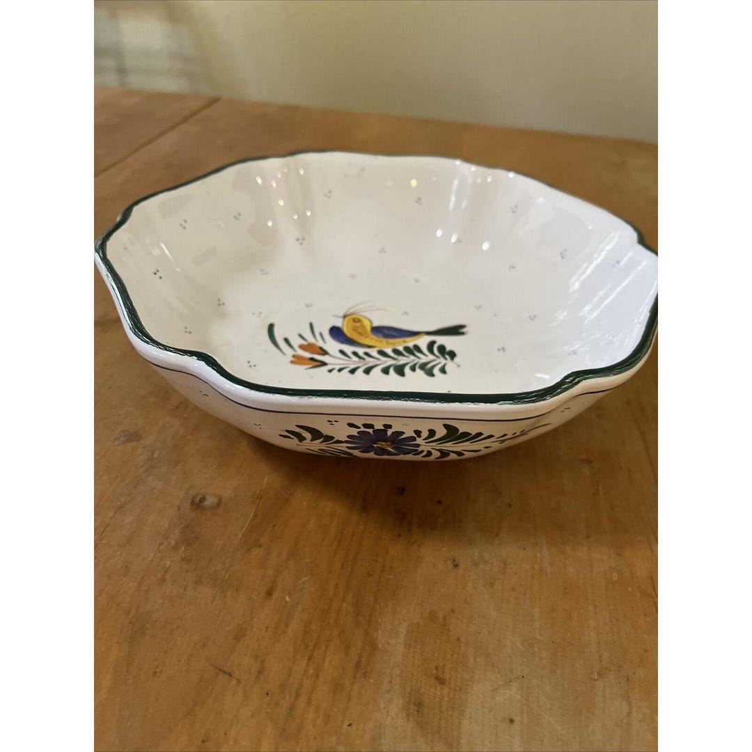 Deruta Bird 10in Fluted Bowl Made in Italy - Etsy