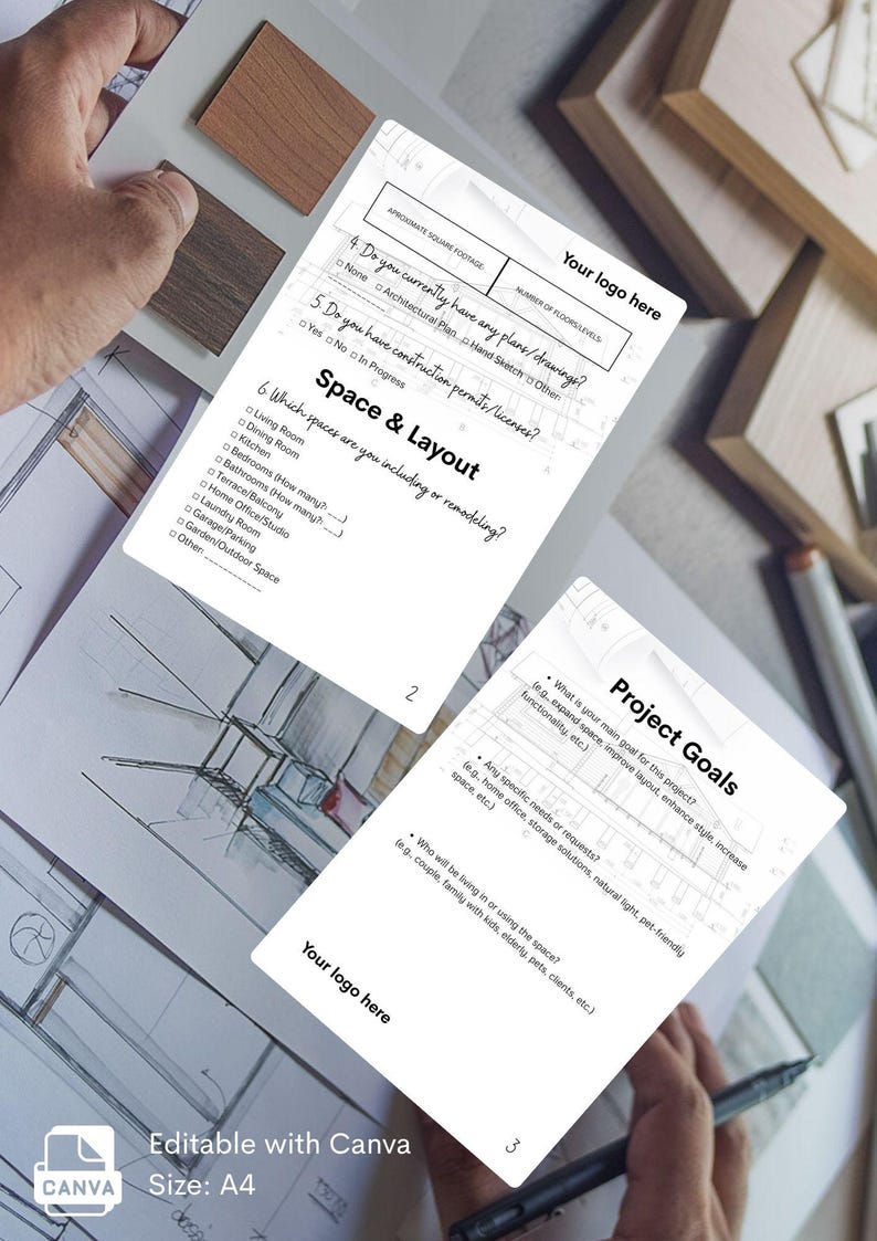 Canva Client Interview Template for Architecture and Interior Design ...