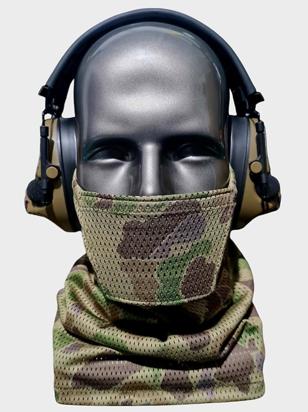 Tactical [FROGSKIN CAMO] Airsoft MILSIM Breathable Snood Face ...