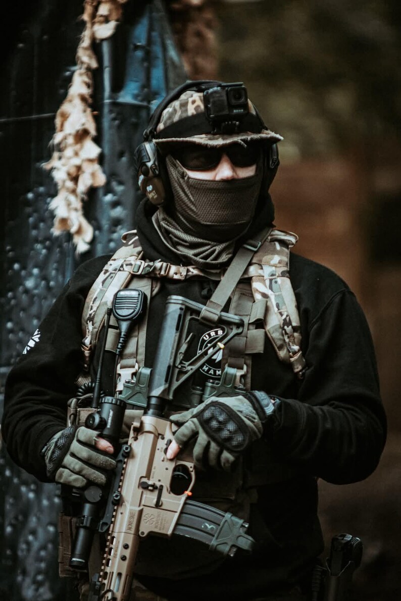 Tactical [DESERT DIGITAL] Airsoft Custom Breathable Snood Face ...