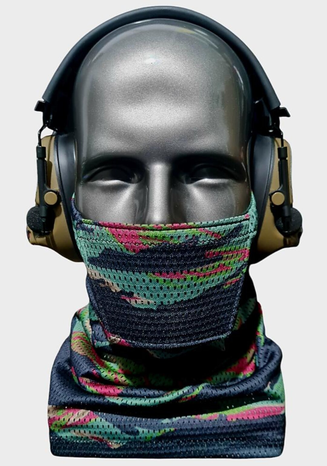 Tactical [MIAMI TIGER] Airsoft MILSIM Breathable Snood Face Protection ...