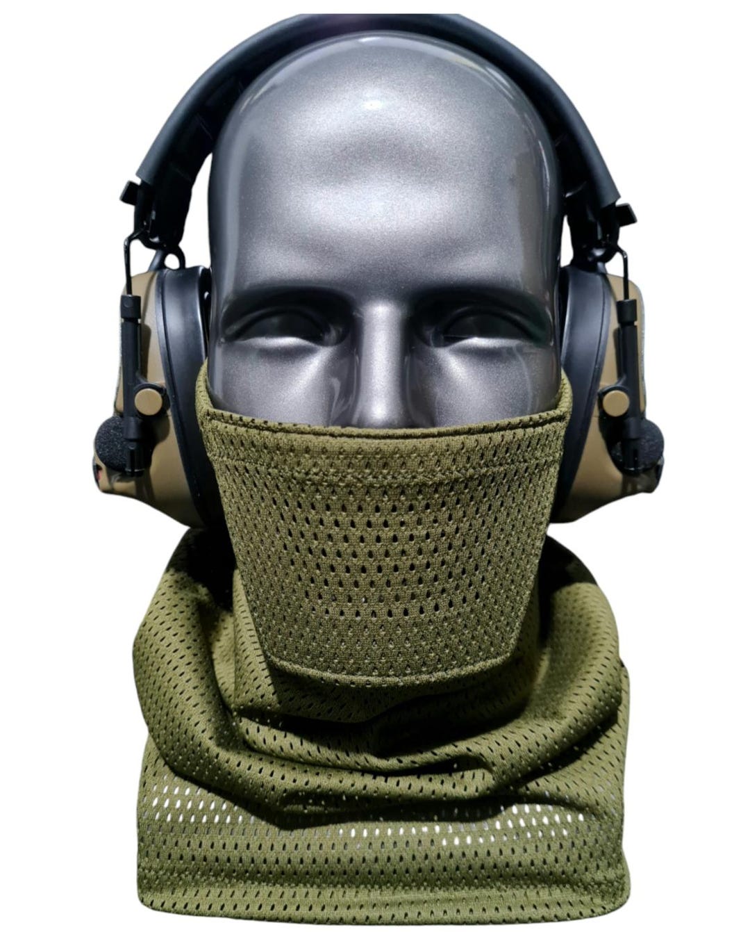 Tactical [OD GREEN] Airsoft Milsim Fully Breathable Snood Face ...