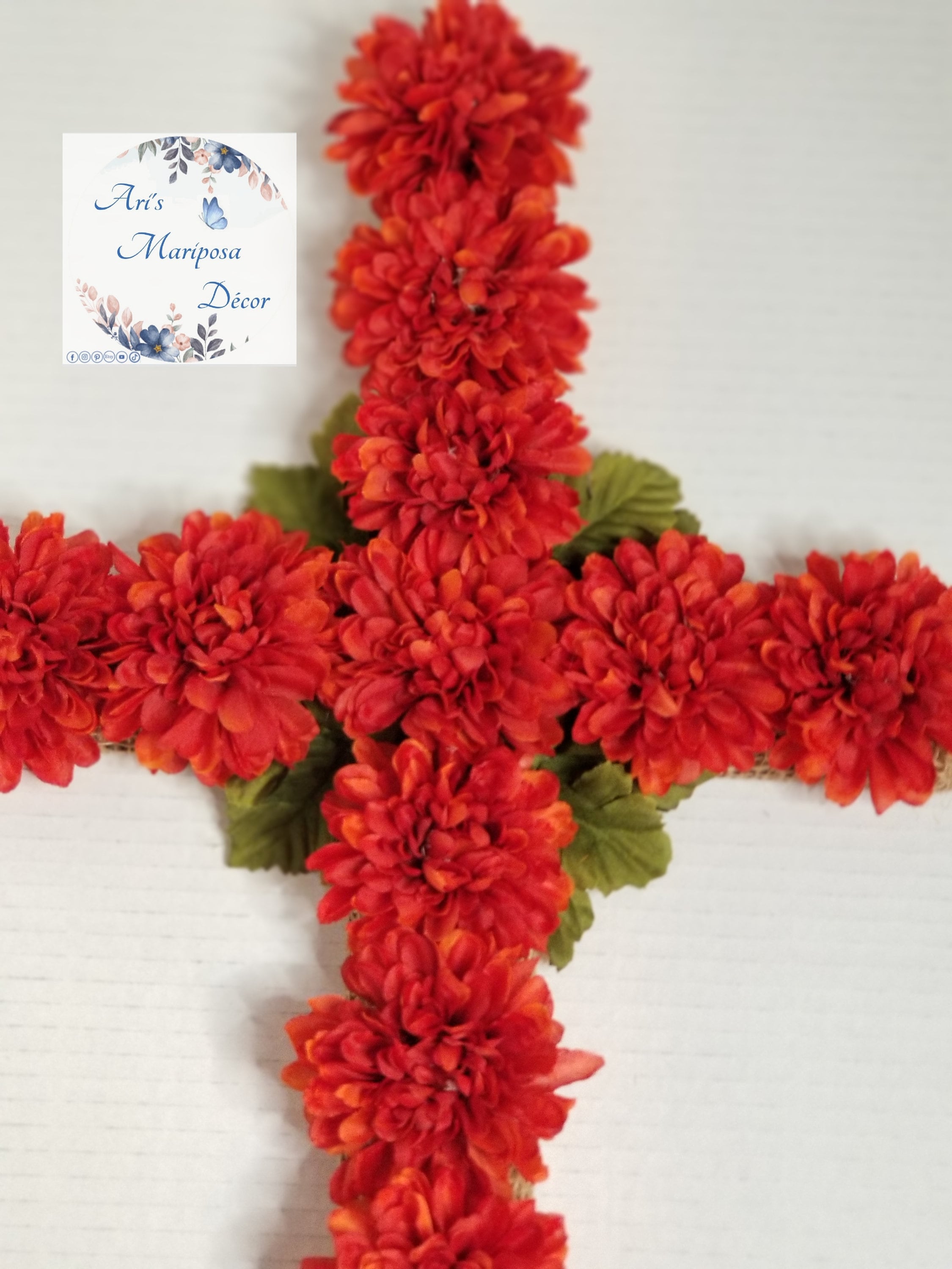 Day of the Dead Marigold Cross, Celebration of Life Altar Decor ...