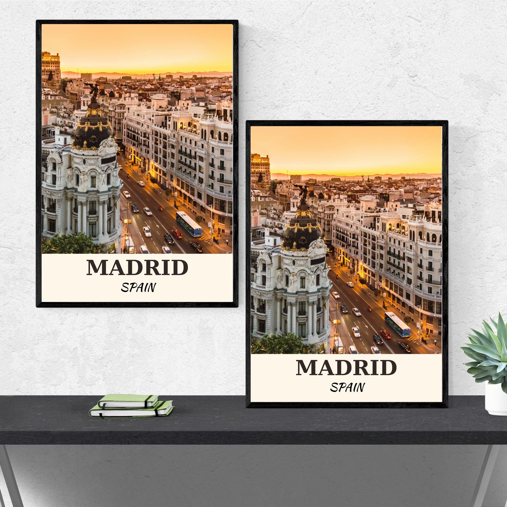Madrid City Poster Digital Download, Spain Wall Art Printable, Madrid ...