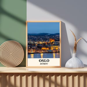 Oslo Wall Art, Norway City Poster, Printable Travel Print, Digital ...