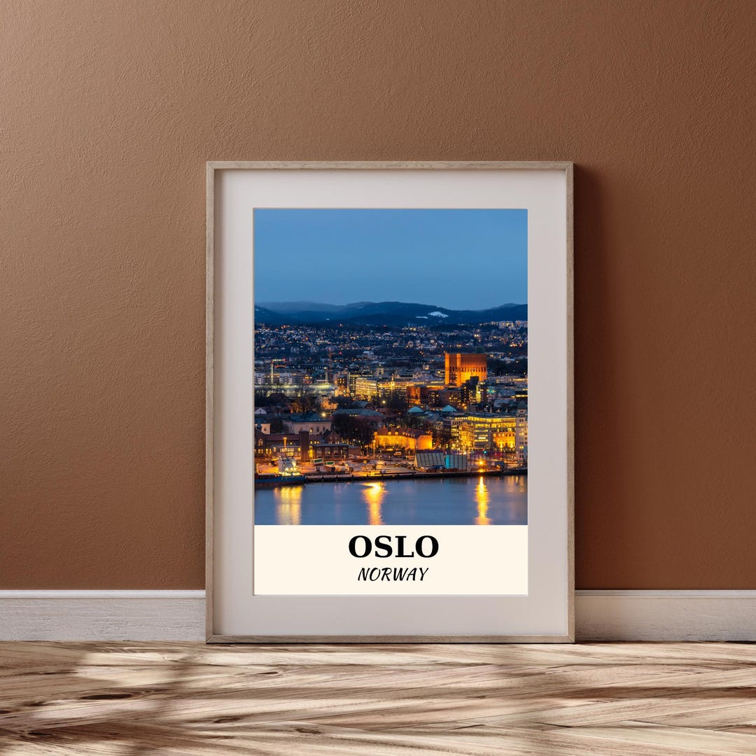 Oslo Wall Art, Norway City Poster, Printable Travel Print, Digital ...