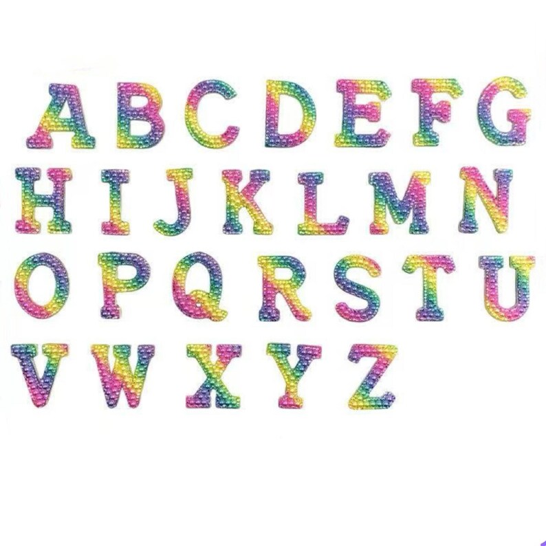 Handmade Letters Patches, Letter Patches Pearl, Customized Letters ...