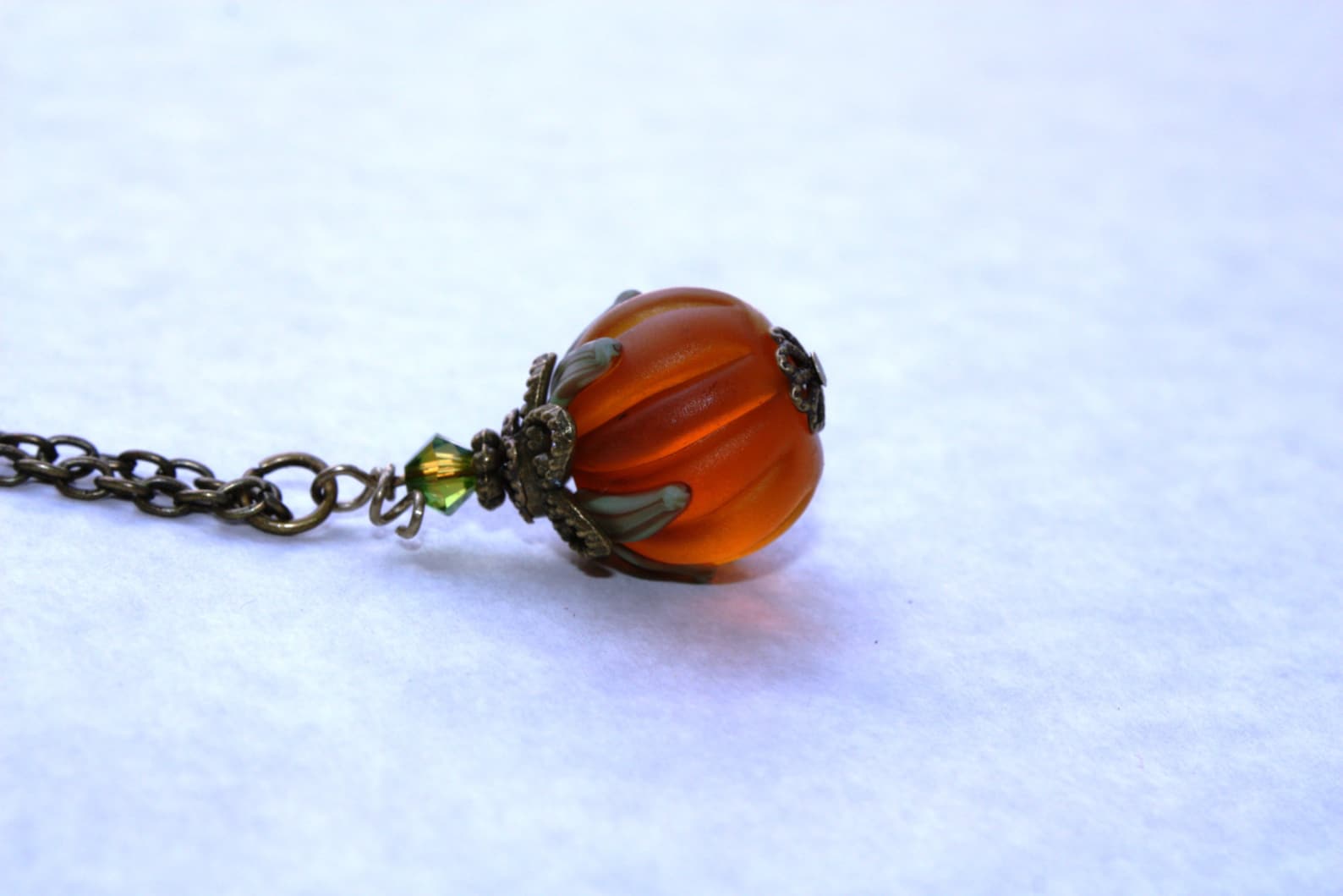 Pumpkin Pendant - Pumpkin Necklace - Halloween Pendant - Halloween ...