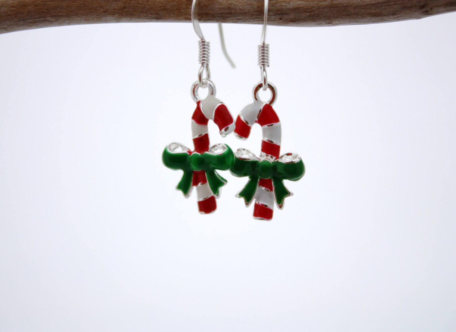 Candy Cane Earrings • Christmas Earrings • Christmas Jewelry • Holiday ...