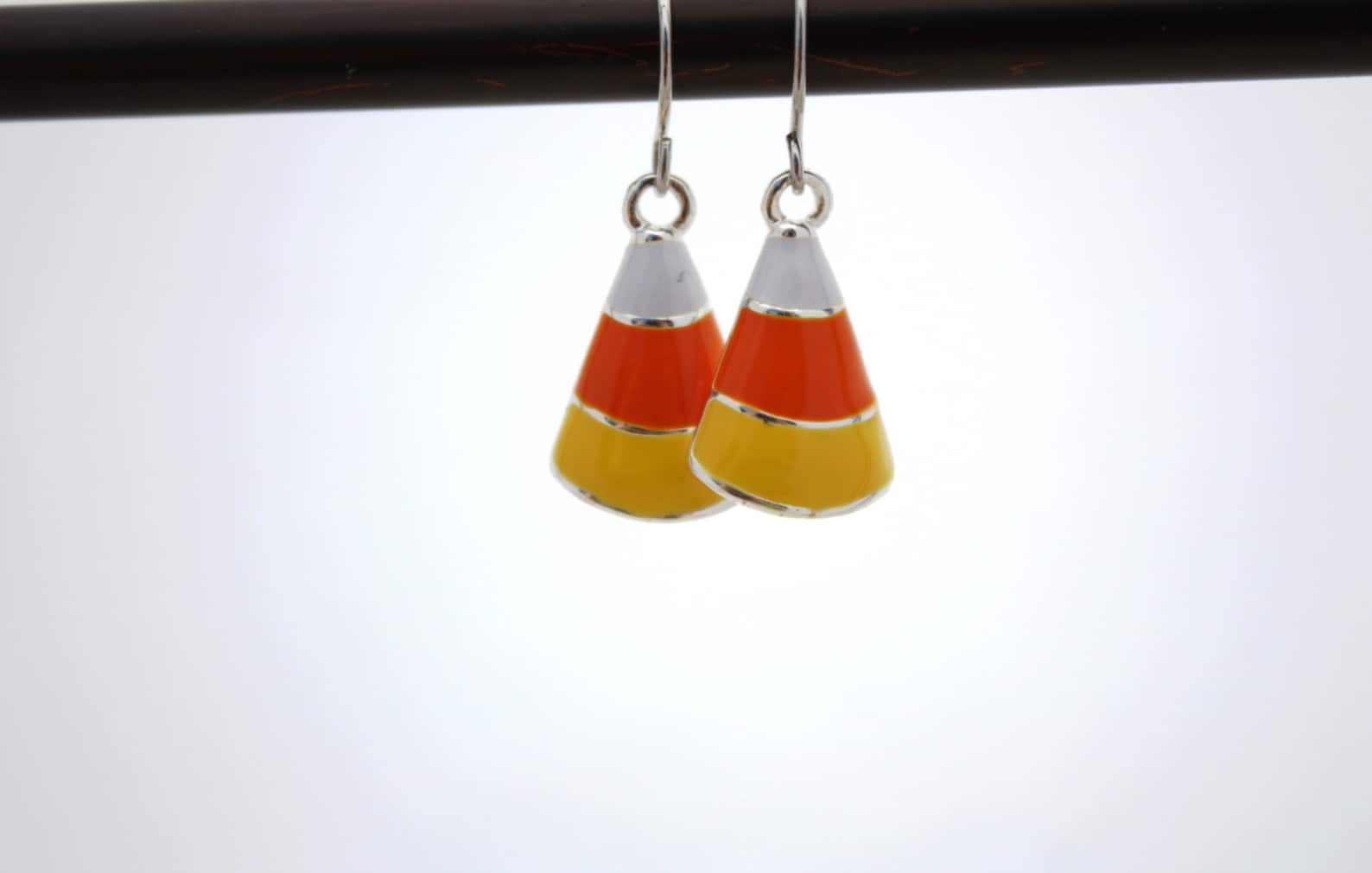 Halloween Earrings Candy Corn Earrings Holiday Earrings - Etsy