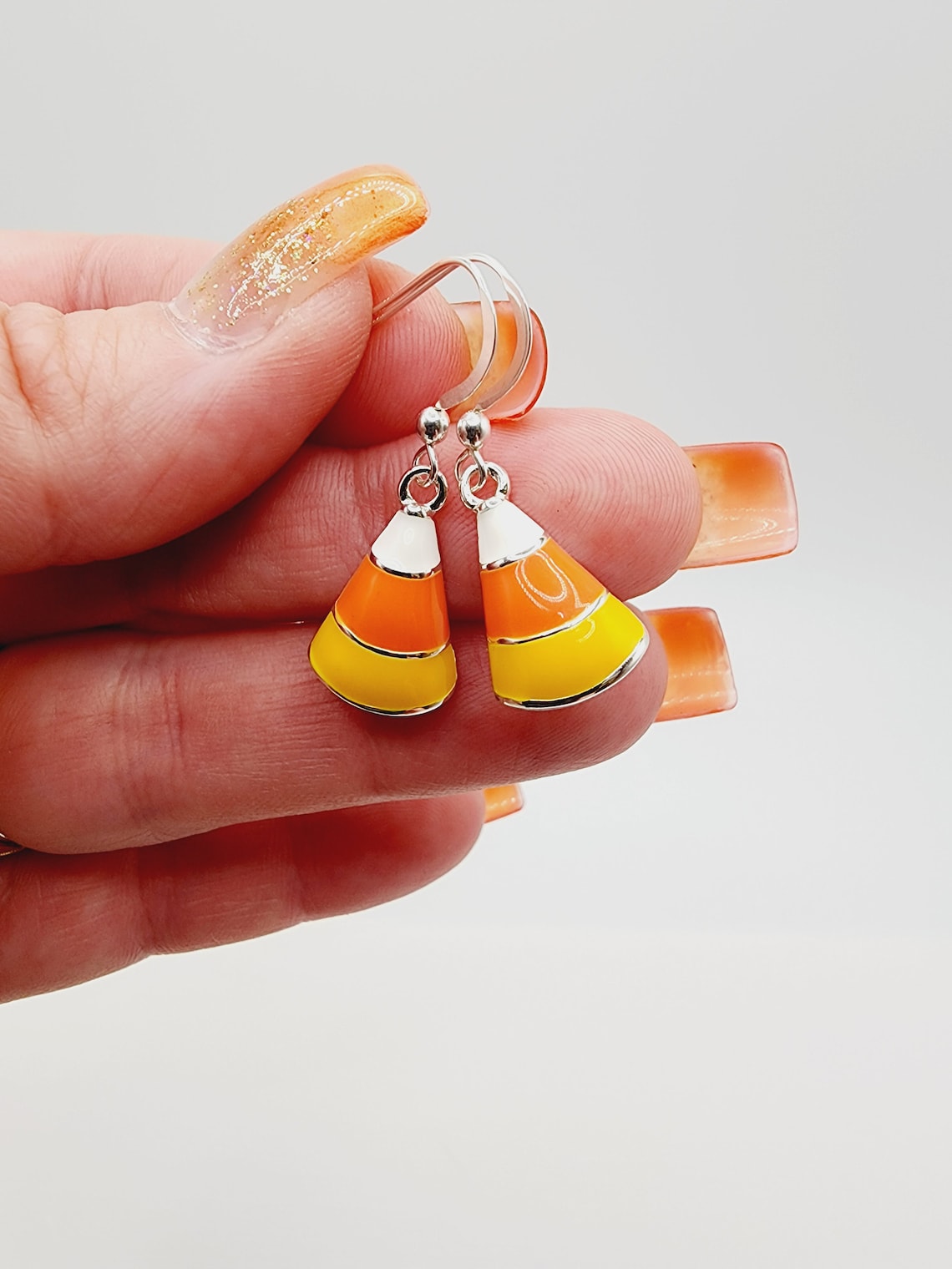 Halloween Earrings Candy Corn Earrings Holiday Earrings - Etsy