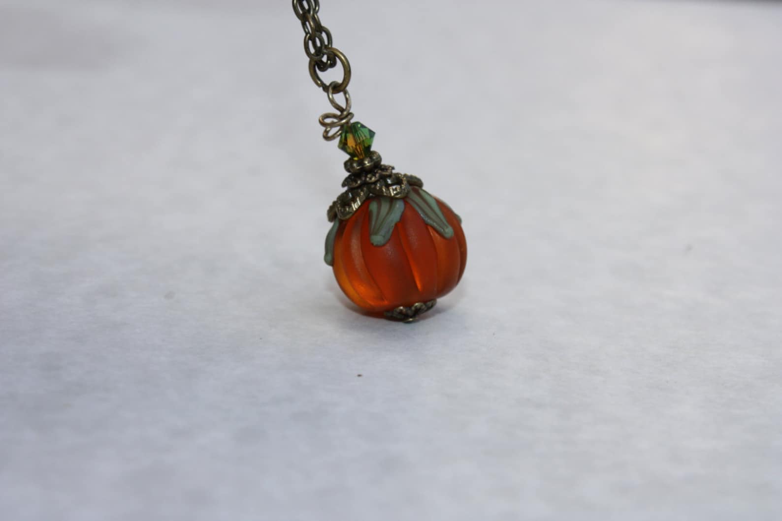 Pumpkin Pendant - Pumpkin Necklace - Halloween Pendant - Halloween ...