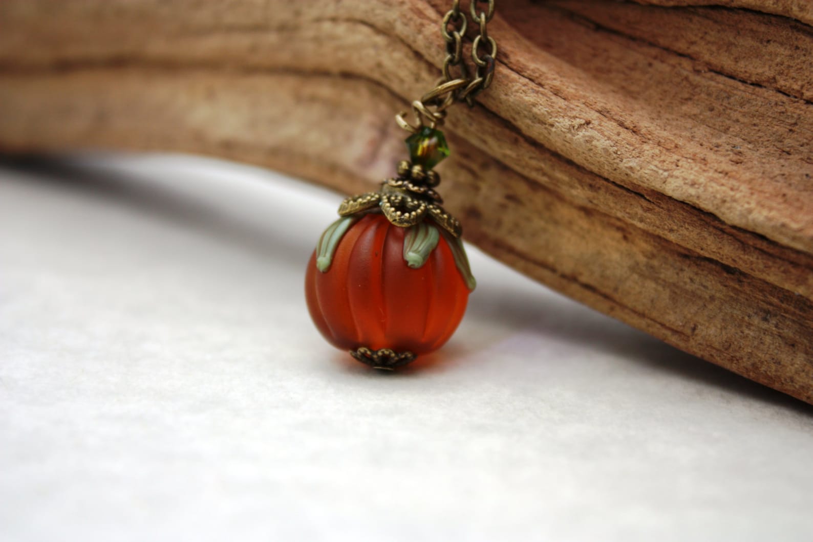 Pumpkin Pendant - Pumpkin Necklace - Halloween Pendant - Halloween ...