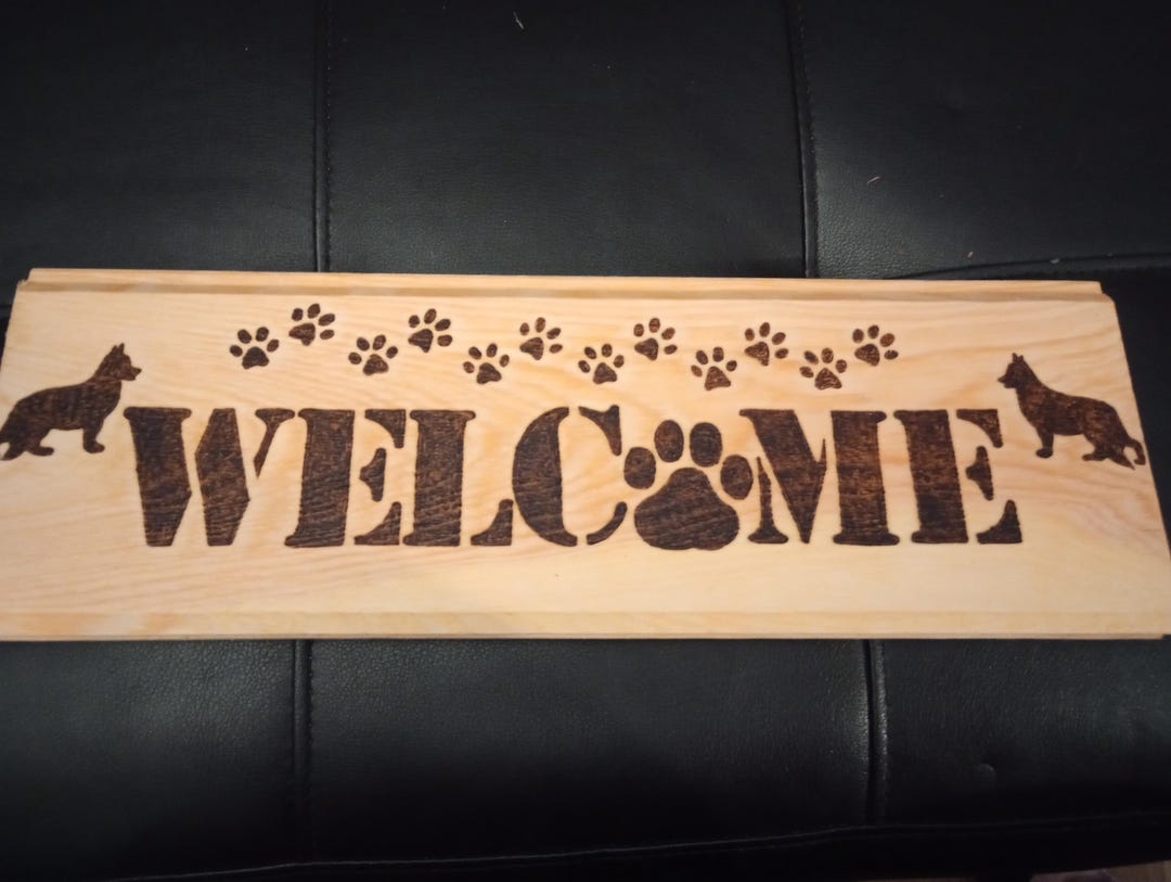 Pet Friendly Welcome Sign for Your Entry Way, or a Gift for Someone ...