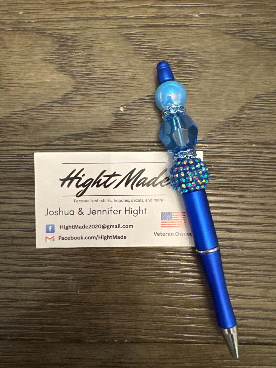Blue Jewel Themed Ballpoint Pen - Etsy